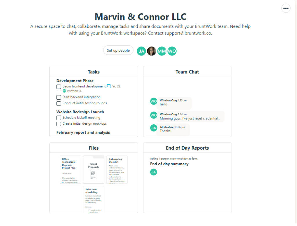 BruntWork Workspace and Collaboration Tool - BruntWork